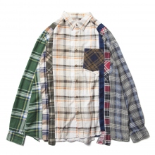 Needles / ニードルズ | Rebuild by Needles - Flannel Shirt ->7 Cuts Shirt ...